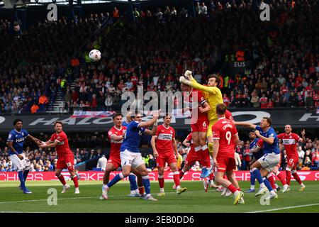 Dael Fry of Middlesbrough heads the ball during the Sky Bet ...