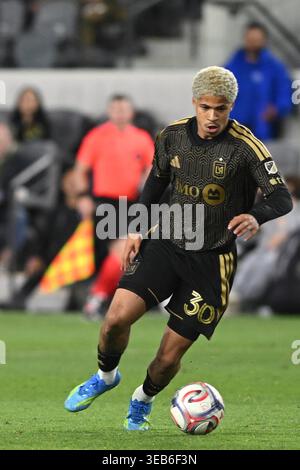 LAFC Forward David Martinez (30) defends the ball against Seattle ...
