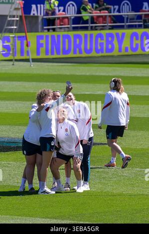 Bristol, ENGLAND. 25th Apr 2026. England's Ellie Kildunne Guiness Women ...