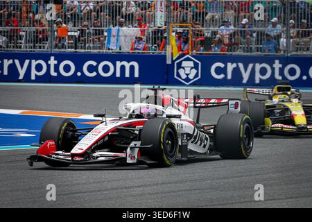 Haas F1 Team driver Esteban Ocon (31) arrives in the Paddock during F1 ...