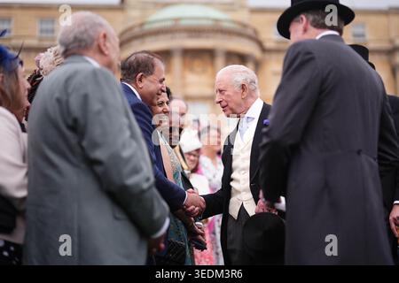 King Charles III (right) during an audience with Surangel S. Whipps, Jr ...