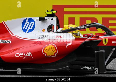 Ferrari driver Lewis Hamilton during sprint qualifying ahead of the ...