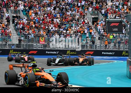 Mercedes driver George Russell during the race at the Circuit de ...
