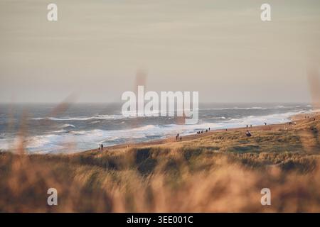 Sunset @ danish west coast Stock Photo - Alamy