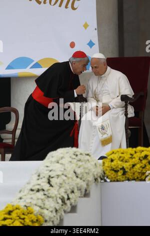Pope Leo XIV during a meeting with the realities of welcoming migrants ...