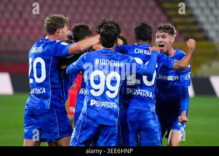 Monza supporters celebrates the Serie A promotion during the Serie B ...