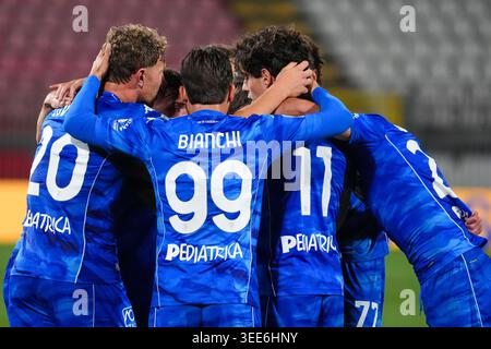 Monza supporters celebrates the Serie A promotion during the Serie B ...