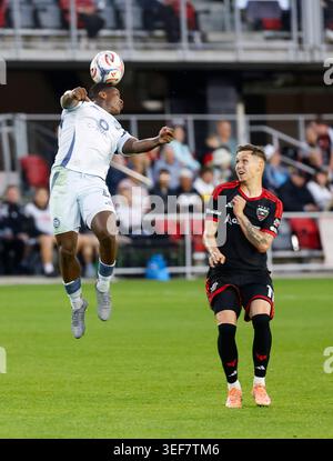 D.C. United forward Louis Munteanu (11) in action during the second ...