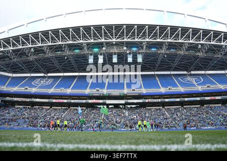 Seattle, WA, USA. 13 May, 2026. Seattle Sounders FC defender Nouhou (5 ...