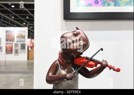 A general showing the artworks at the Affordable Art Fair in Hong, May ...