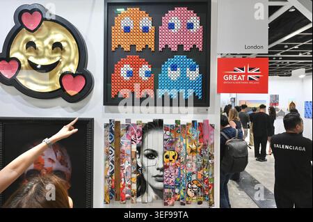 A general showing the artworks at the Affordable Art Fair in Hong, May ...