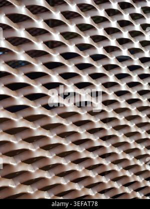 A minimalist abstract design showing diagonal stripes crossing a soft ...