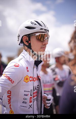 Afonso Eulálio Bahrain Victorious White Jersey during Stage 15 of the ...