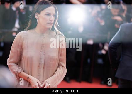 US actress Riley Keough attends the red carpet of "Soudain" at the 79th ...
