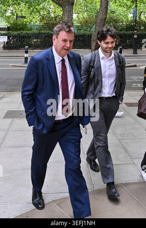 Shadow Chancellor of the Exchequer Mel Stride seen after his appearance ...