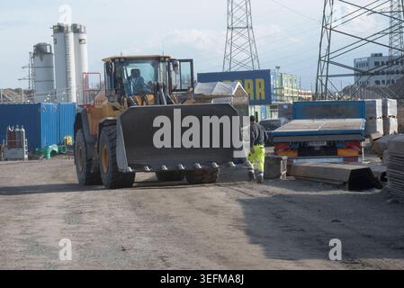 volvo a wheel loader at a consructionside volvo a wheel loader at a ...