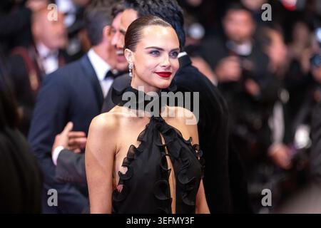 British actress Cara Delevigne attends the red carpet of "Gentle ...