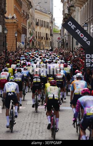 Pre race during Stage 7 of the Giro Next Gen 2026, from Sulmona to ...