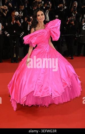 Demi Moore attends the "Paper Tiger" red carpet during the 79th Cannes ...