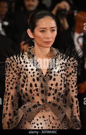 Chloé Zhao attends the "Paper Tiger" red carpet during the 79th Cannes ...