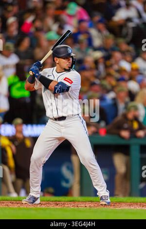 Seattle Mariners' Jhonny Pereda in action during a baseball game ...