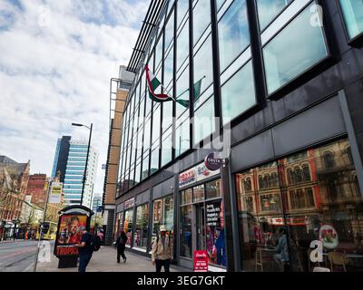 Manchester, UK - May 01, 2026: Vibrant street The Brits mural with pop ...
