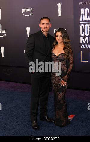Talia and Roger Scott attend the 61st Academy of Country Music Awards ...