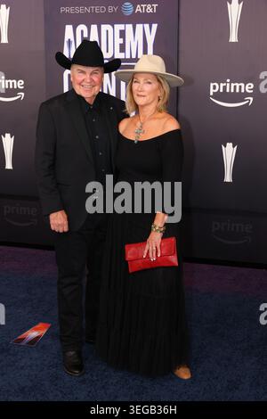 Scotty and Julie Sayers attend the 61st Academy of Country Music Awards ...