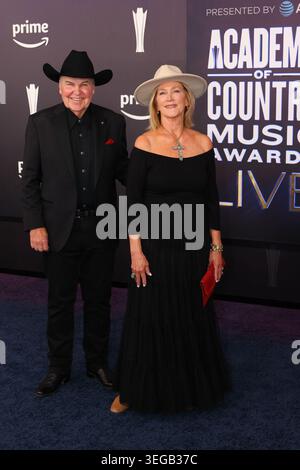 Scotty and Julie Sayers attend the 61st Academy of Country Music Awards ...