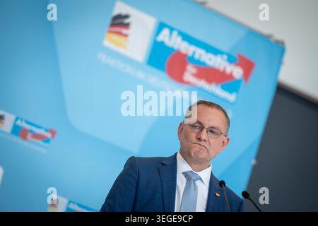 Party and faction leader Tino Chrupalla (AfD) upon his arrival at the ...