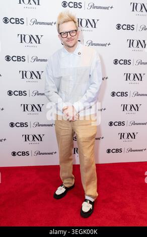 Lee Kinney (L) attends 79th annual TONY awards at Radio City Music Hall ...