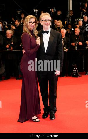 Alexandra Dickson Gray and James Gray attend the "Paper Tiger" red ...