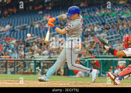 New York Mets' A.J. Ewing plays during a baseball game Thursday, June ...