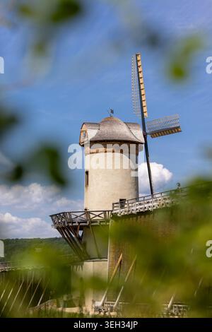 25 May 2026, Hesse, Bad Nauheim: The windmill tower "An der langen Wand ...