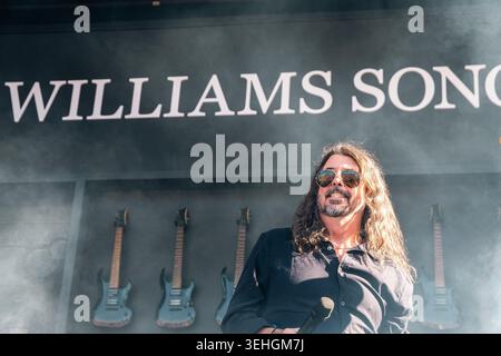 Dave Grohl is seen onstage at 2026 BottleRock at Napa Valley Expo on ...