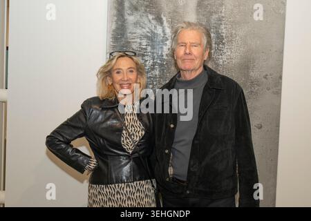 Mary Griffo and Brian Oleary attends BlackBook Art Gallery’s summer ...