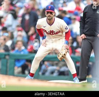 Philadelphia Phillies' Bryce Harper plays during a baseball game Monday ...