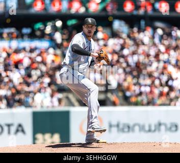 Chicago White Sox pitcher Bryan Hudson throws against the New York ...