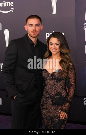 Talia and Roger Scott attend the 61st Academy of Country Music Awards ...