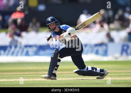 Canterbury, England. 25th May 2026. Megan Belt during the Vitality T20 ...