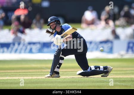 Canterbury, England. 25th May 2026. Megan Belt during the Vitality T20 ...