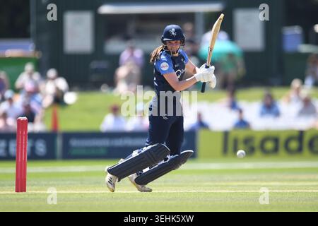 Canterbury, England. 25th May 2026. Isabella James during the Vitality ...