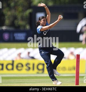 Canterbury, England. 25th May 2026. Dian Forrester before the Vitality ...