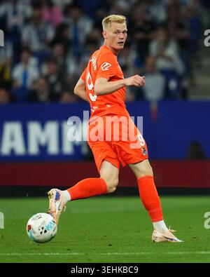 Orri Oskarsson of Real Sociedad during the La Liga EA Sports match ...
