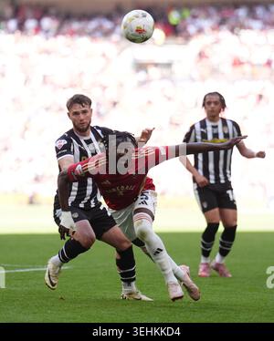Rosaire Longelo of Salford City in action during the Sky Bet League 2 ...
