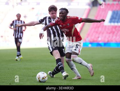 Rosaire Longelo of Salford City in action during the Sky Bet League 2 ...