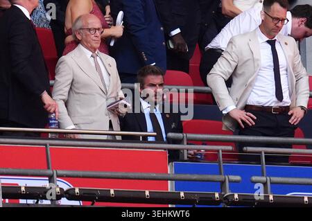 Sir David Beckham in the stands during the FIFA World Cup match at the ...