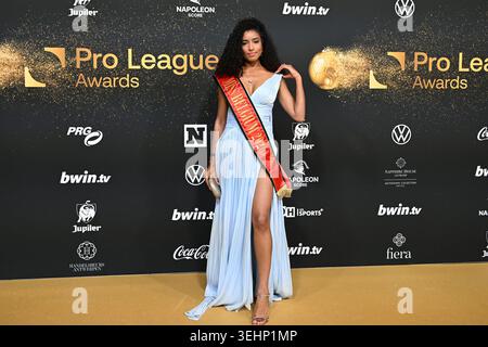 Miss Belgium 2026 Olga Lombardo pictured during the Pro League Awards ...