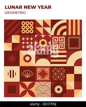 chinese new year geometric background Stock Vector Image & Art - Alamy