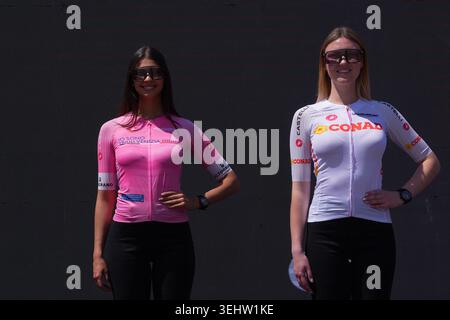 Presentation of the Giro jerseys during Stage 16 of the Giro d’Italia ...